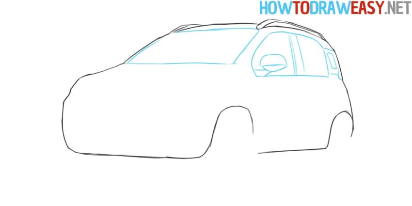 How to Draw a Fiat Panda - How to Draw Easy