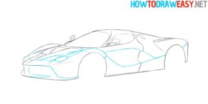 How to Draw a Ferrari LaFerrari - How to Draw Easy