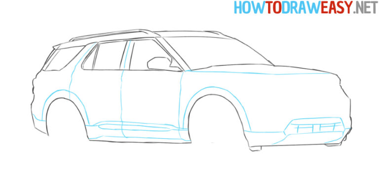 How to Draw an SUV - How to Draw Easy
