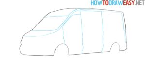 How to Draw a Minibus - How to Draw Easy