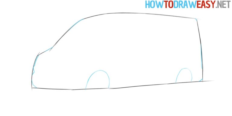 How to Draw a Minibus - How to Draw Easy