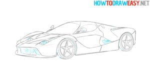 How to Draw a Ferrari LaFerrari - How to Draw Easy