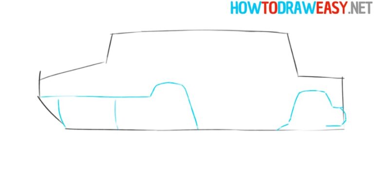How to Draw a Hummer H1 - How to Draw Easy
