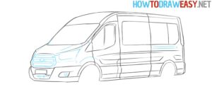 How to Draw a Minibus - How to Draw Easy
