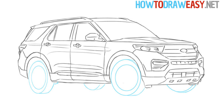 How to Draw an SUV - How to Draw Easy