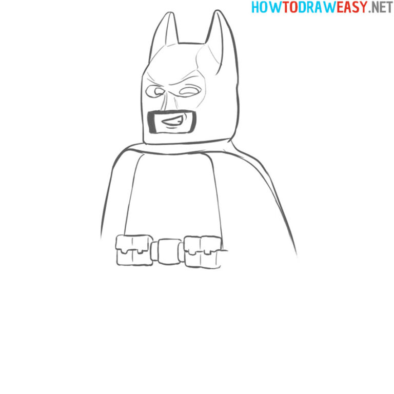 How to Draw Lego Batman - How to Draw Easy