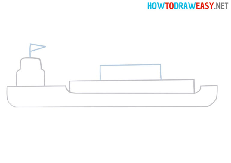 How to Draw a Big Ship - How to Draw Easy