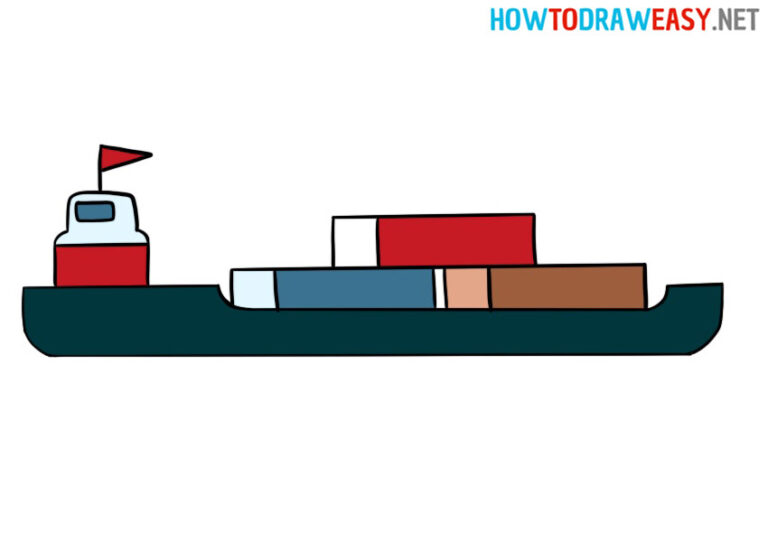 How to Draw a Big Ship - How to Draw Easy