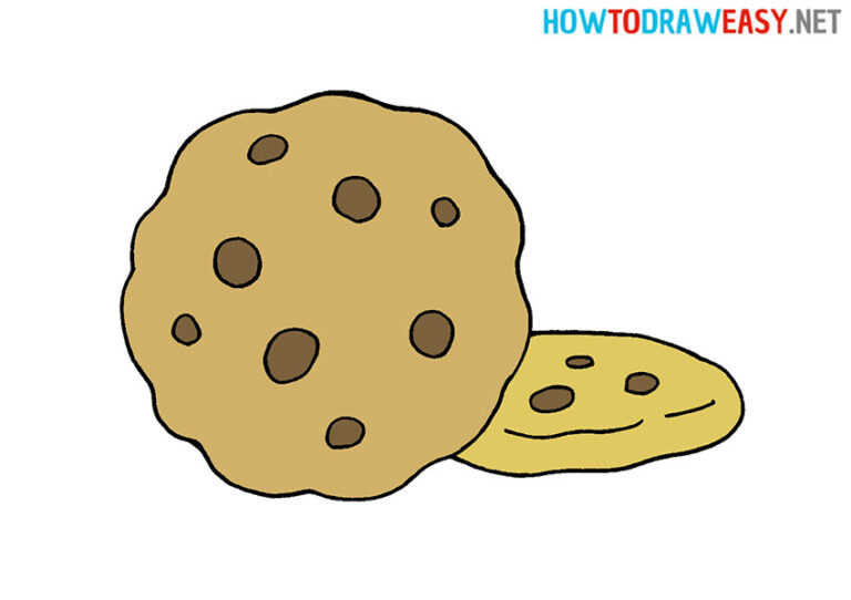 How to Draw a Cookie for Kids - How to Draw Easy