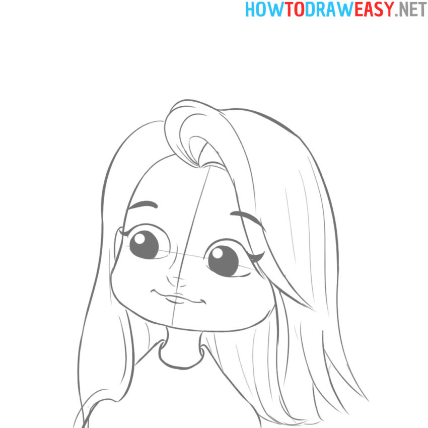 How to Draw a Cartoon Girl - How to Draw Easy