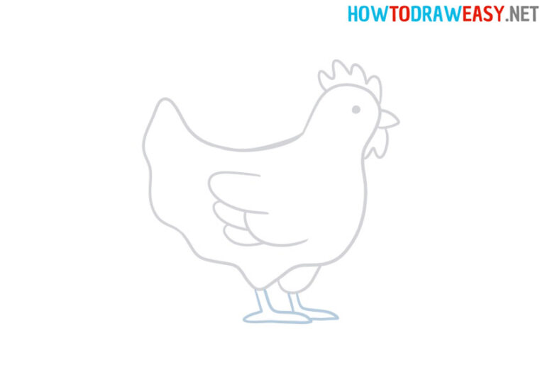 How to Draw a Hen - How to Draw Easy