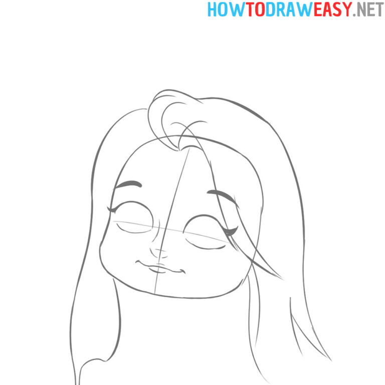 How to Draw a Cartoon Girl - How to Draw Easy