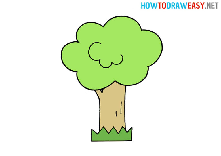 How to Draw a Tree for Kids - How to Draw Easy