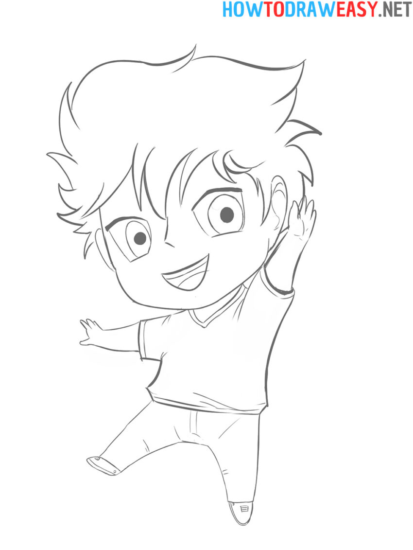 How to Draw a Chibi Boy - How to Draw Easy