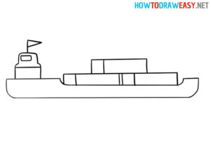 How to Draw a Big Ship - How to Draw Easy