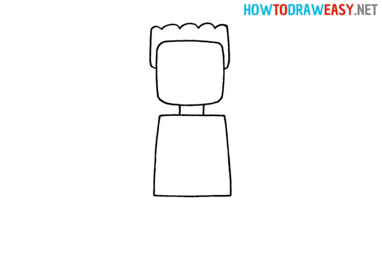 How to Draw a Lego Man for Kids - How to Draw Easy