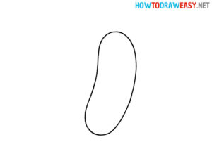 How to Draw a Cucumber for Kids - How to Draw Easy
