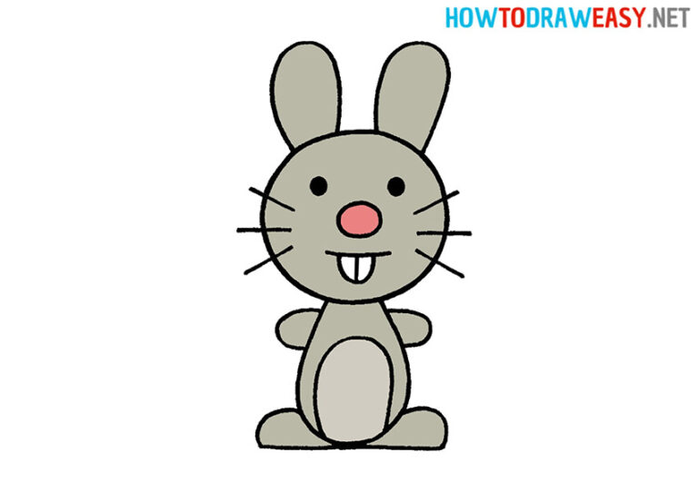 How to Draw a Hare for Kids - How to Draw Easy