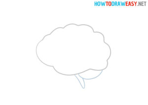 How to Draw a Brain Easy - How to Draw Easy