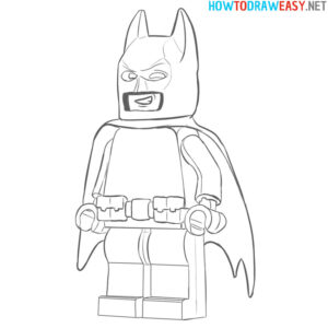 How to Draw Lego Batman - How to Draw Easy