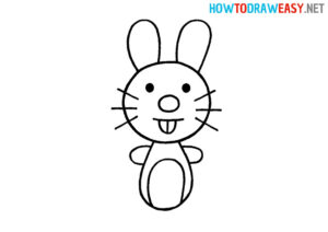 How to Draw a Hare for Kids - How to Draw Easy