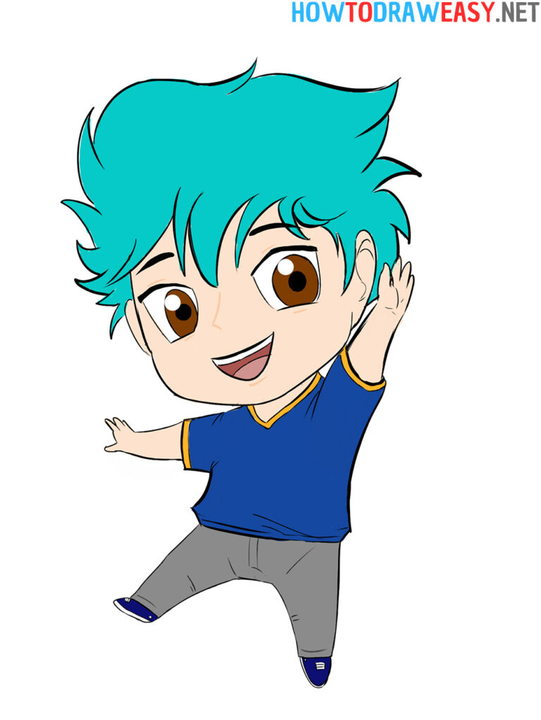 How to Draw a Chibi Boy - How to Draw Easy