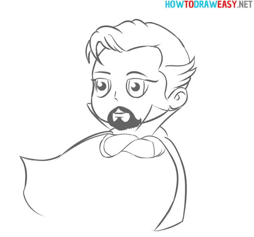 How to Draw Chibi Doctor Strange - How to Draw Easy