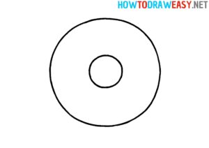 How to Draw a Donut for Kids - How to Draw Easy
