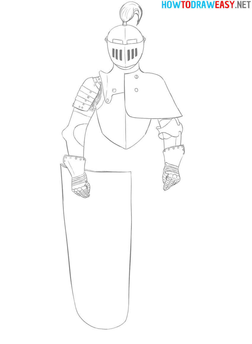 How to Draw a Knight - How to Draw Easy