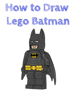 How to Draw Lego Batman - How to Draw Easy