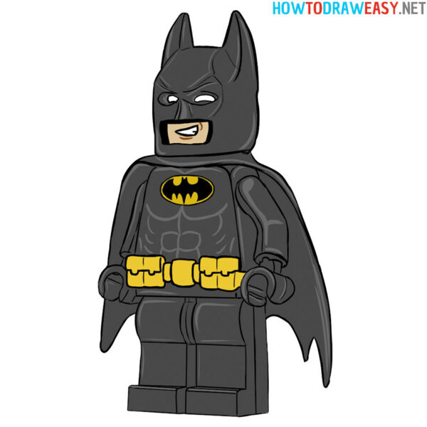 How to Draw Lego Batman - How to Draw Easy