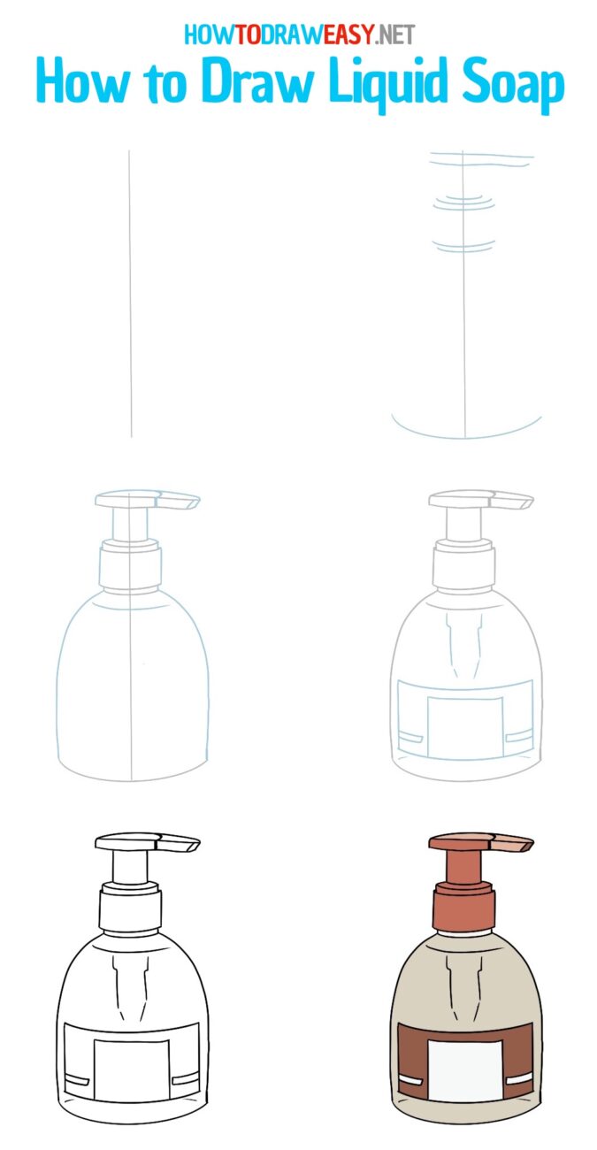 How to Draw Liquid Soap - How to Draw Easy
