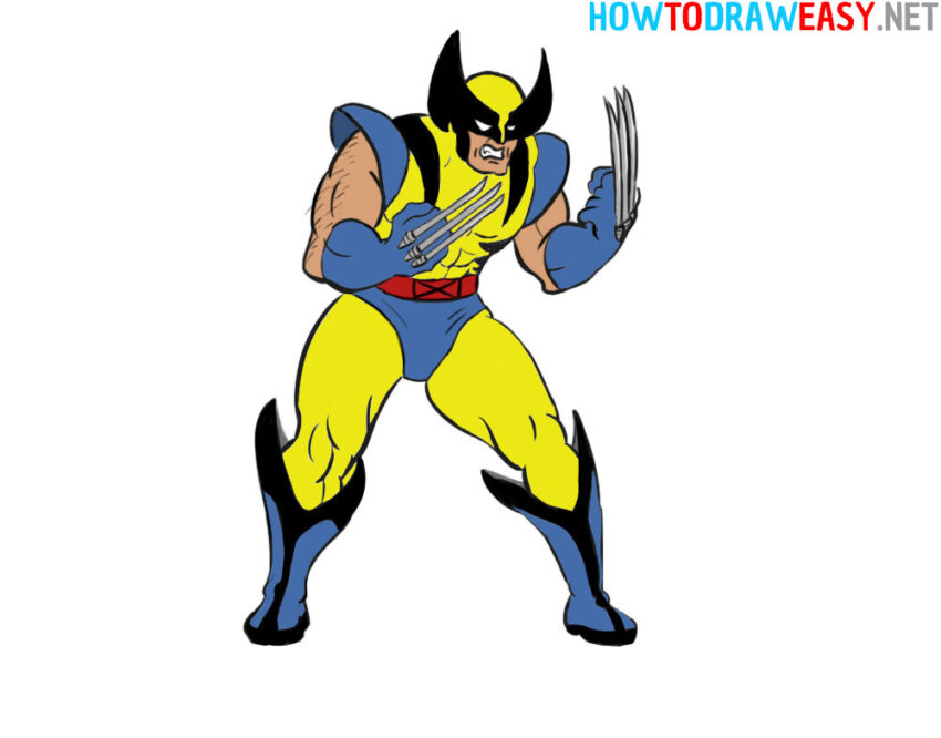 How to Draw Wolverine - How to Draw Easy
