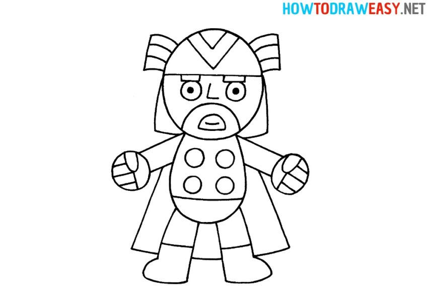 How to Draw Thor for Kids - How to Draw Easy
