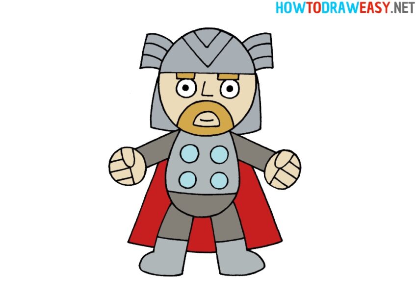 How to Draw Thor for Kids - How to Draw Easy
