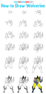 How to Draw Wolverine - How to Draw Easy