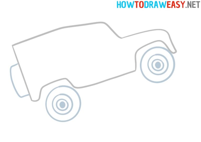 How to Draw a 4×4 - How to Draw Easy