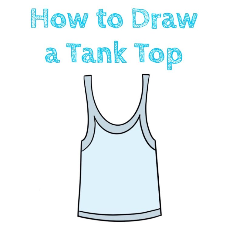How to Draw a Tank Top - How to Draw Easy