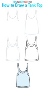 How to Draw a Tank Top - How to Draw Easy