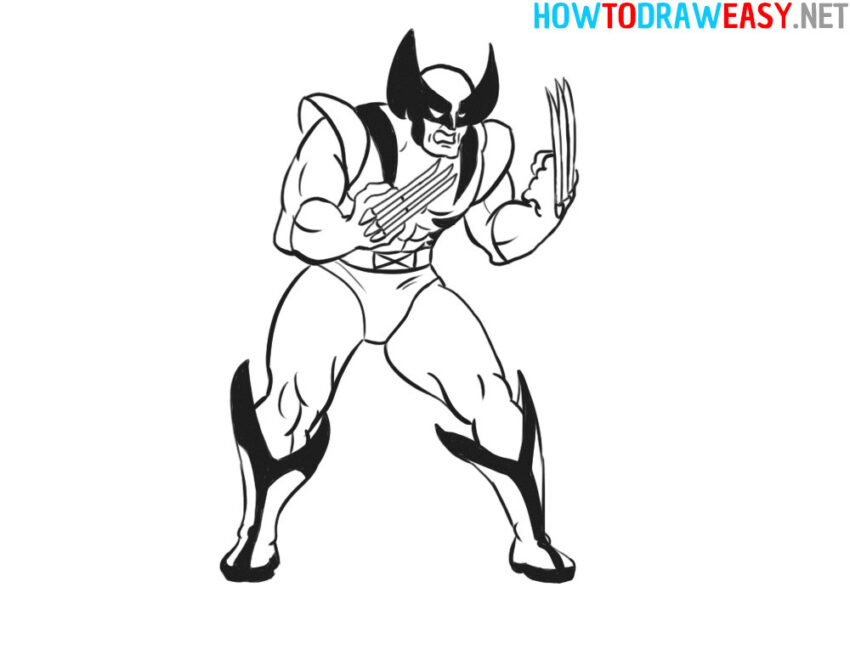 How to Draw Wolverine - How to Draw Easy