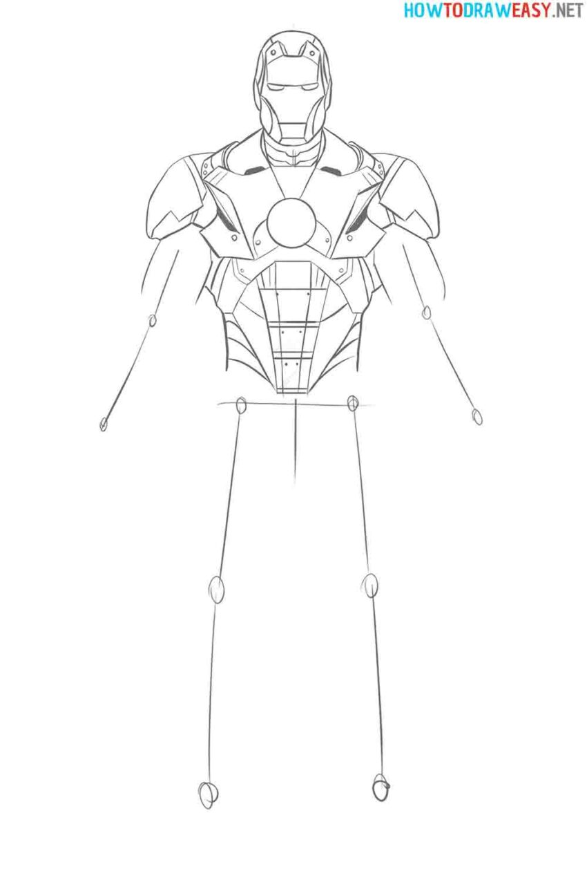 How to Draw Iron Man - How to Draw Easy