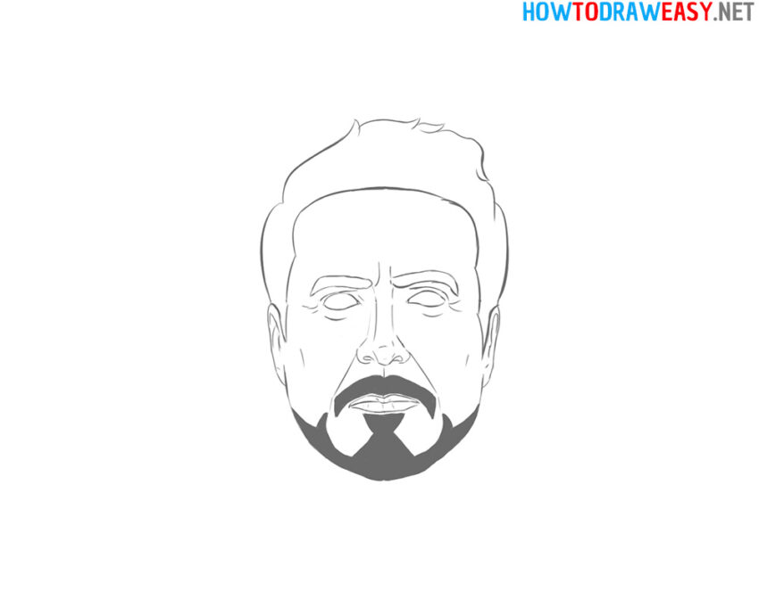 How to Draw Tony Stark - How to Draw Easy