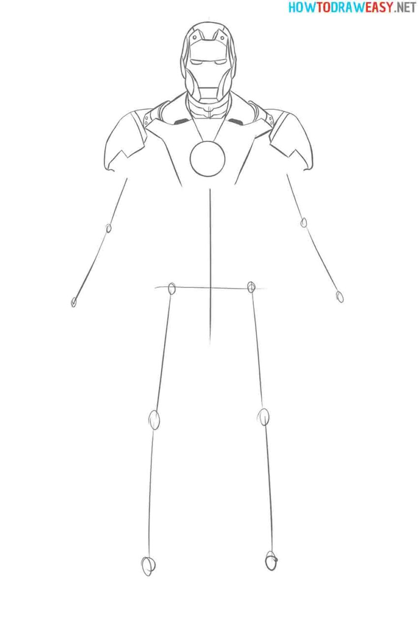 How to Draw Iron Man - How to Draw Easy