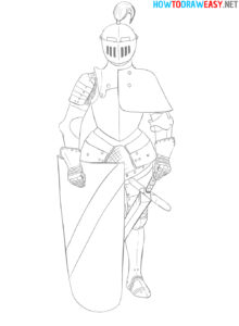 How to Draw a Knight - How to Draw Easy