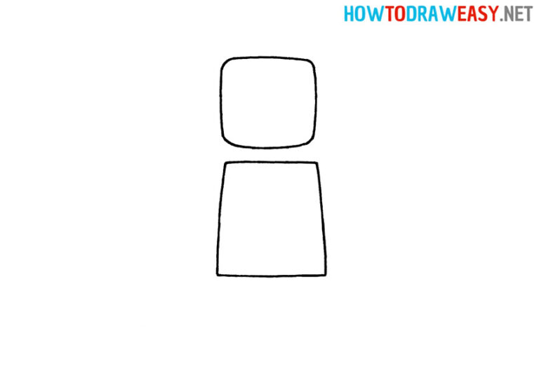 How to Draw a Lego Man for Kids - How to Draw Easy
