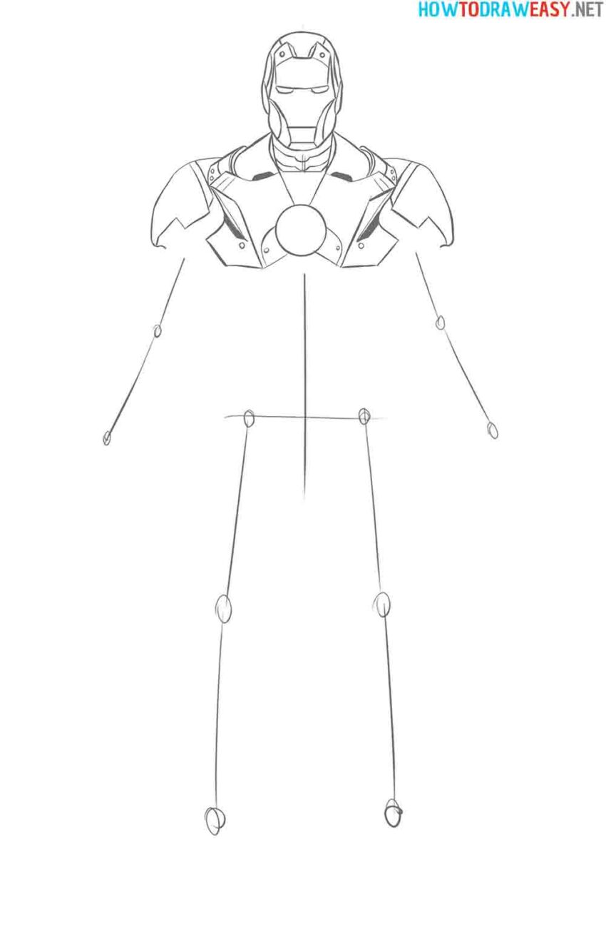 How to Draw Iron Man - How to Draw Easy