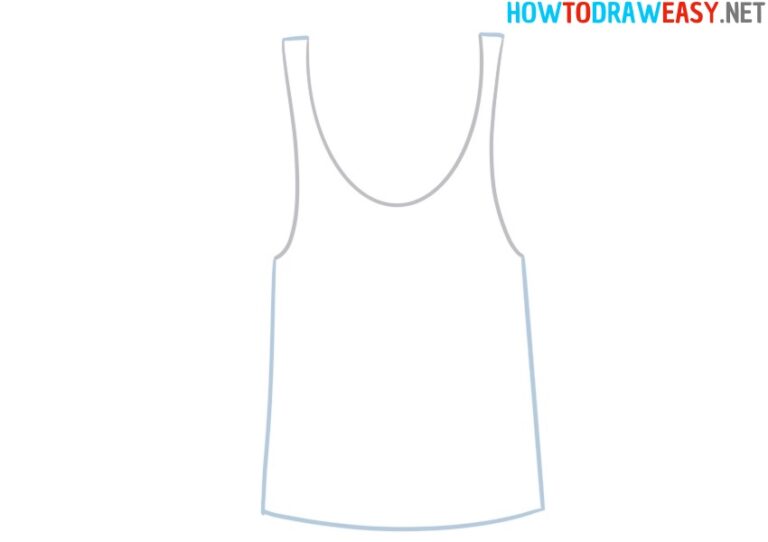How to Draw a Tank Top - How to Draw Easy