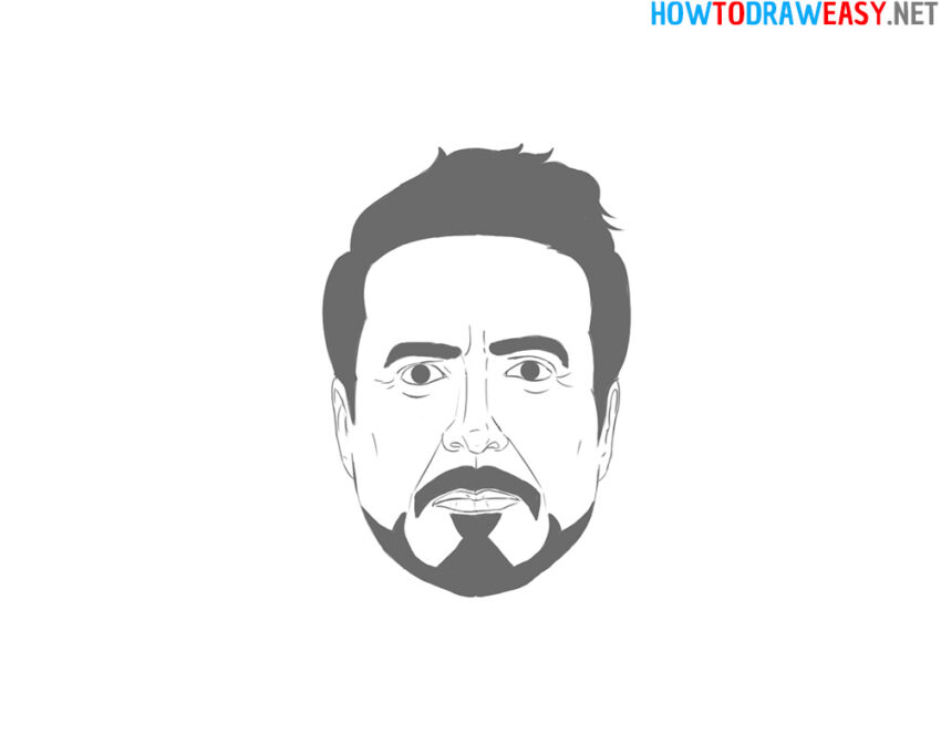 How to Draw Tony Stark - How to Draw Easy