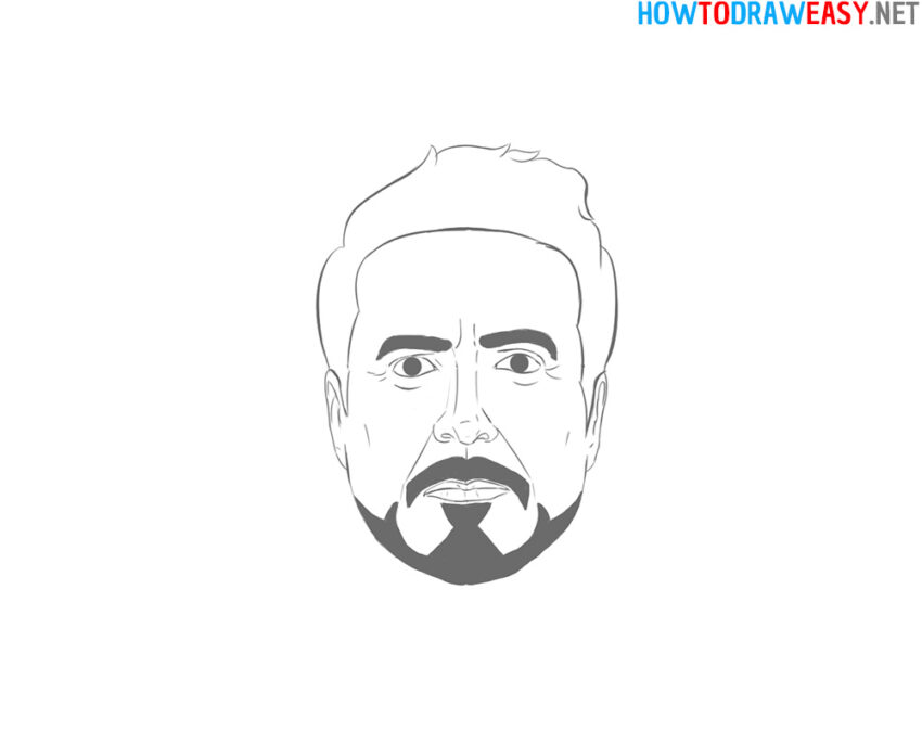 How to Draw Tony Stark - How to Draw Easy