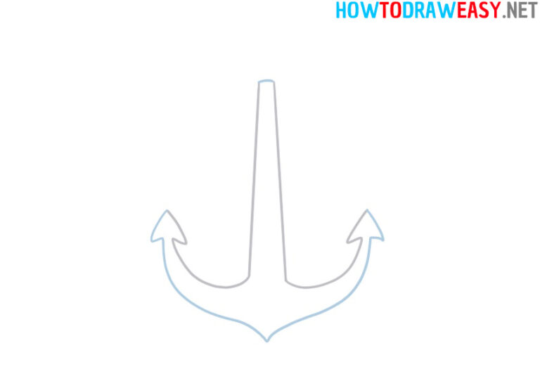 How to Draw an Anchor Easy - How to Draw Easy